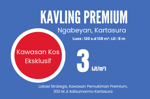 Land in Kartasura, Central Java RP 384,000,000 | Dot Property